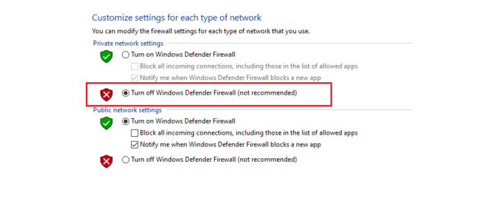 How To Turn Off Firewall Windows 10 Step by Step Guides